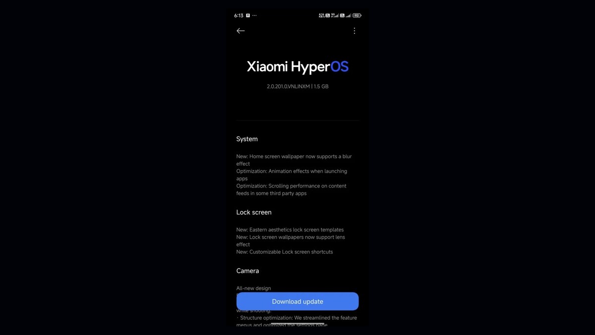 POCO X6 Pro Recebe HyperOS 2.2 Global Estável: Câmera 6.0 e Novas ...